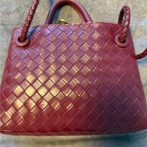 Bags | Woven Vegan Leather Tote Shoulder Bag | Poshmark